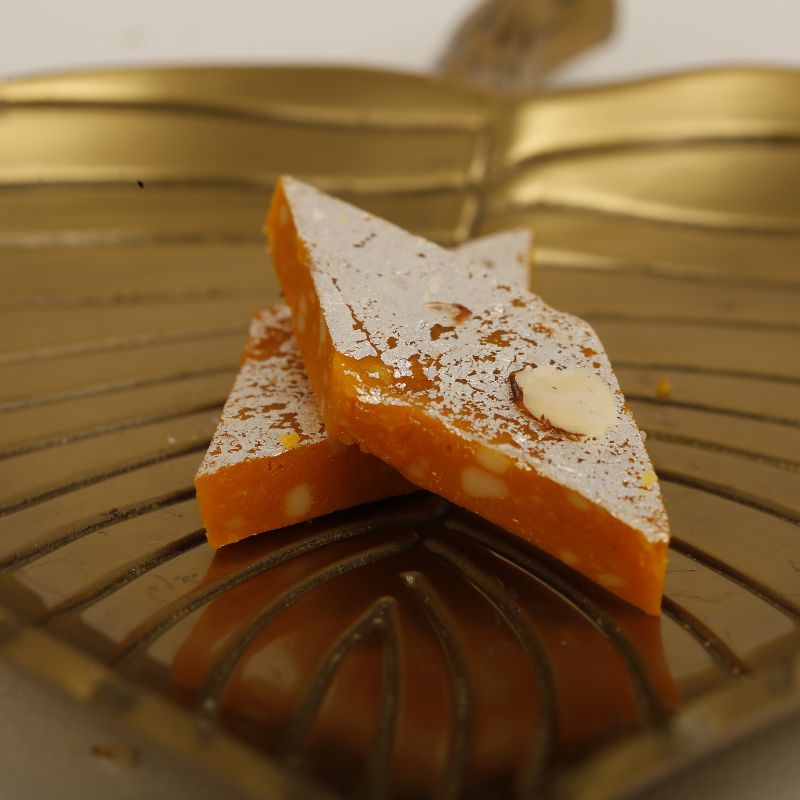 Premium Kesar Kaju Katli - Authentic Indian Sweets
